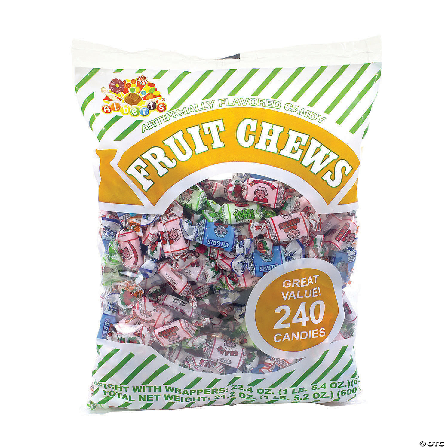 Assorted Fruit Chews, 240 Count | Oriental Trading
