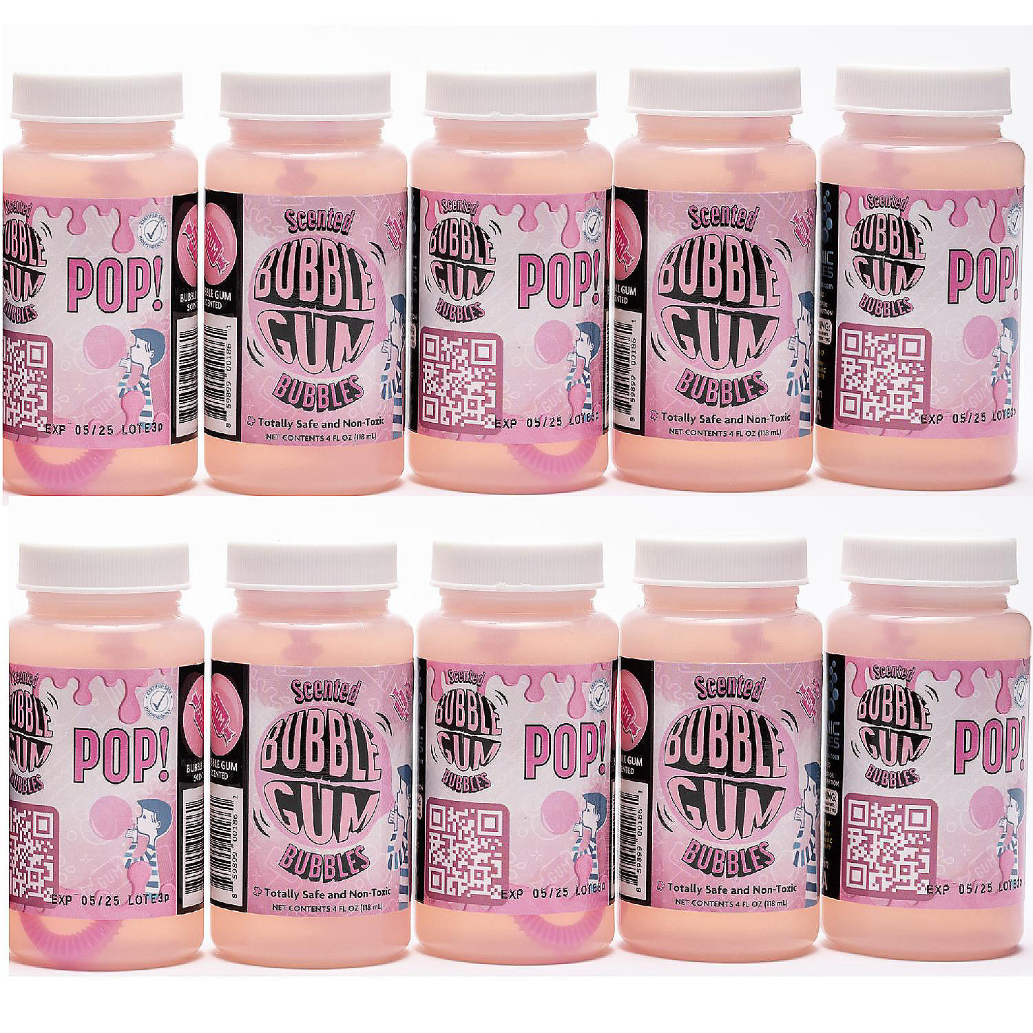 Atomic Bubbles: Bubble Love Bubblegum Scented Bubbles - 10 Pack - 4Oz ...