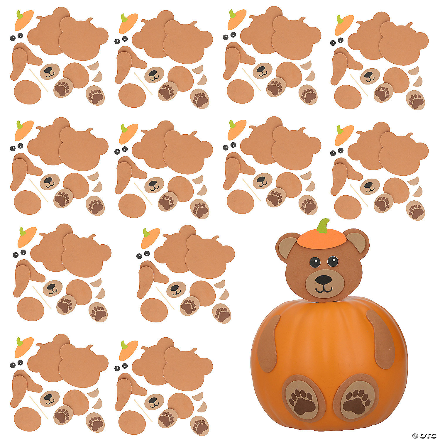 Bear Pumpkin Decorating Foam Craft Kit