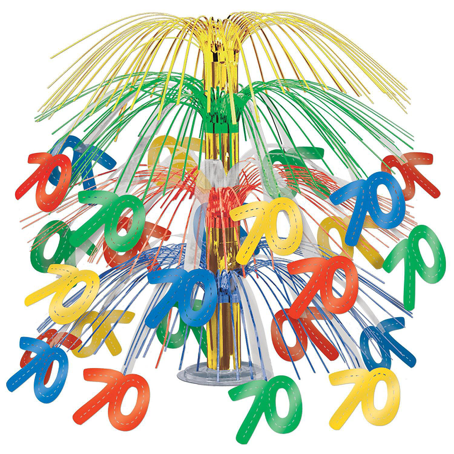 Beistle - "70" Cascade Centerpiece - 6 Pack | Oriental Trading