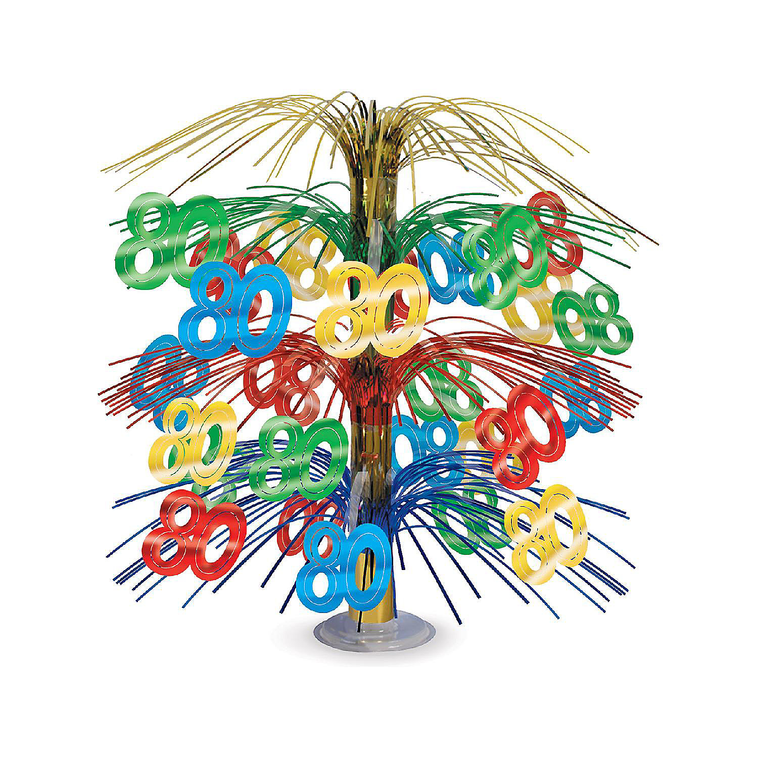 Beistle - "80" Cascade Centerpiece - 6 Pack | Oriental Trading