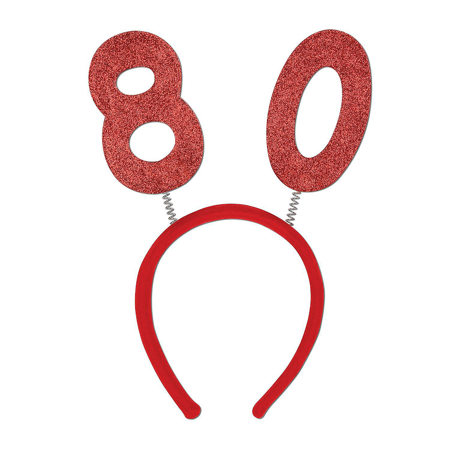 Beistle - "80" Glittered Boppers - 12 Pack