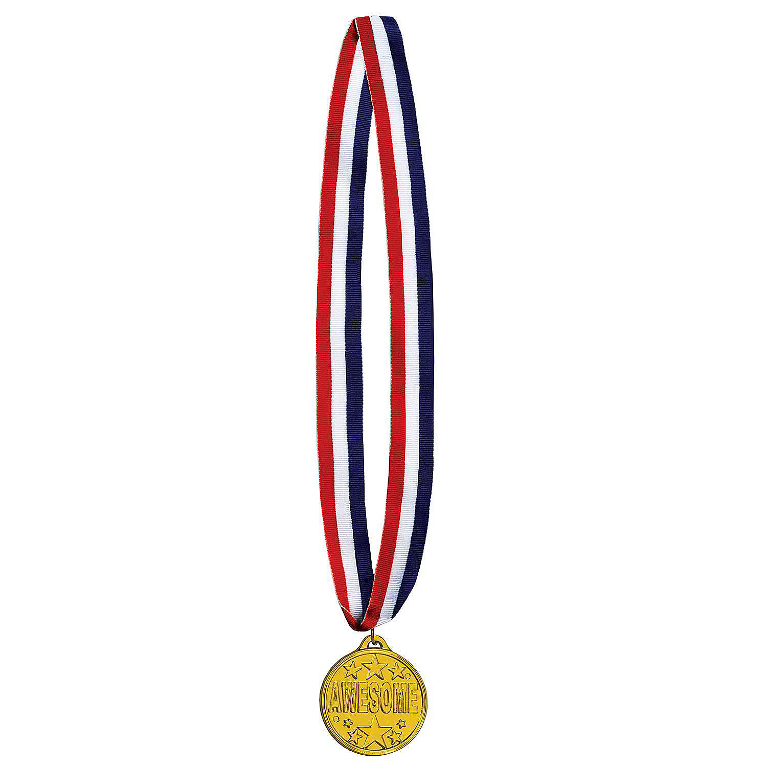Beistle - Awesome Medal w/Ribbon - 12 Pack | Oriental Trading