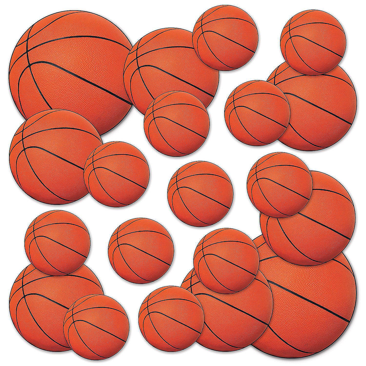 Beistle - Basketball Cutouts - 12 Pack | Oriental Trading