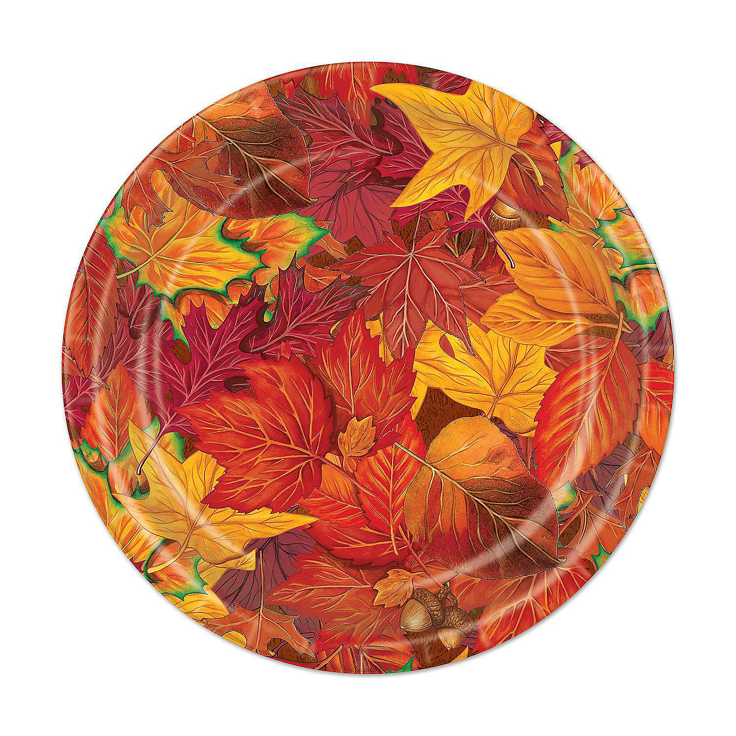 Beistle - Fall Leaf Plates - 7" - 12 Pack | Oriental Trading