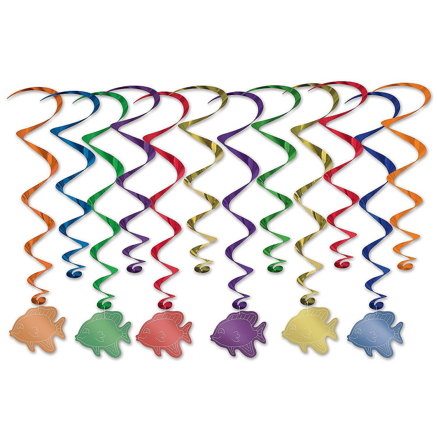 Beistle - Fish Whirls - 6 Pack | Oriental Trading
