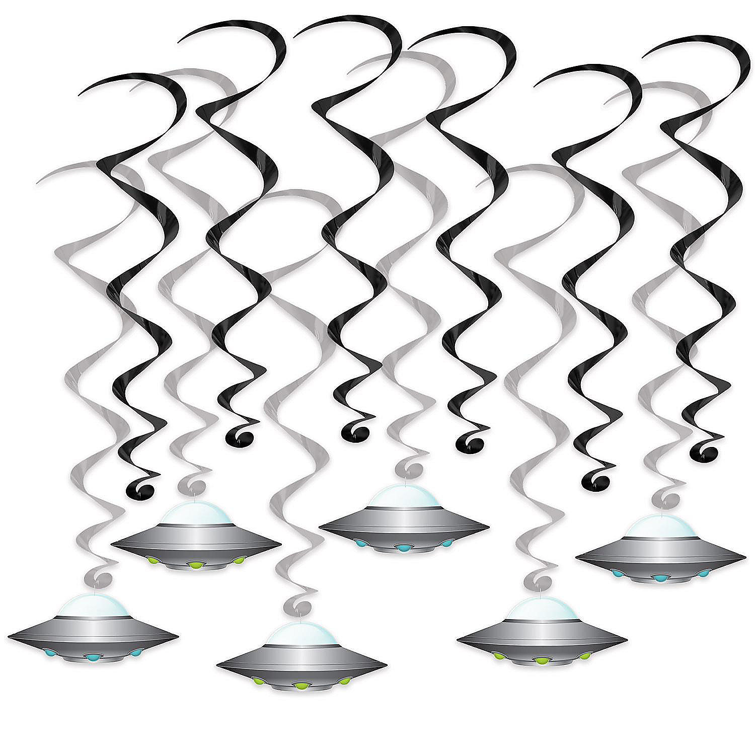 Beistle - Flying Saucer Whirls - 6 Pack | Oriental Trading