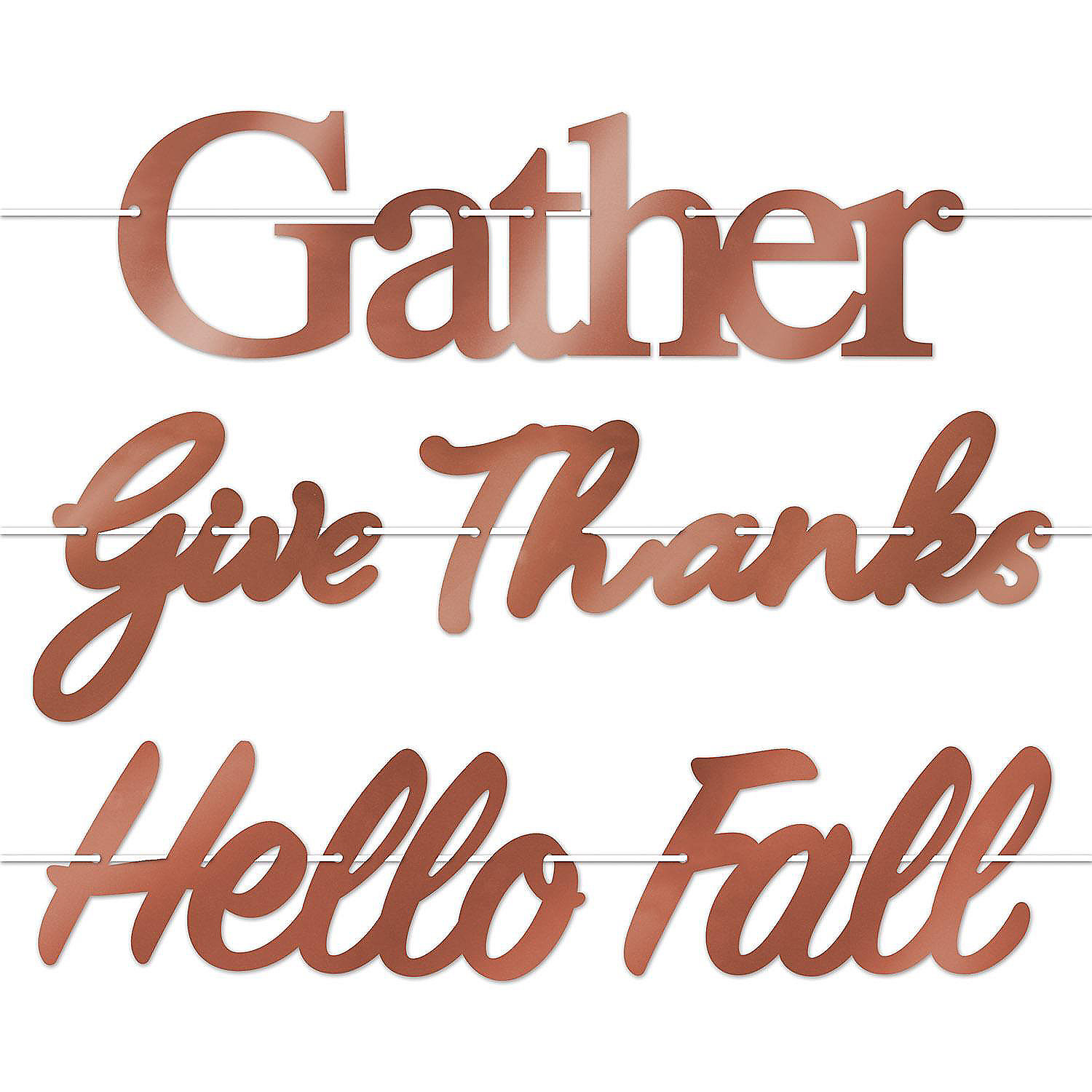 Beistle - Foil Fall Thanksgiving Streamer Set - 12 Pack | Oriental Trading