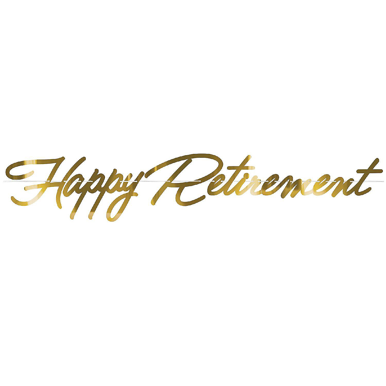 Beistle - Foil Happy Retirement Streamer - 12 Pack