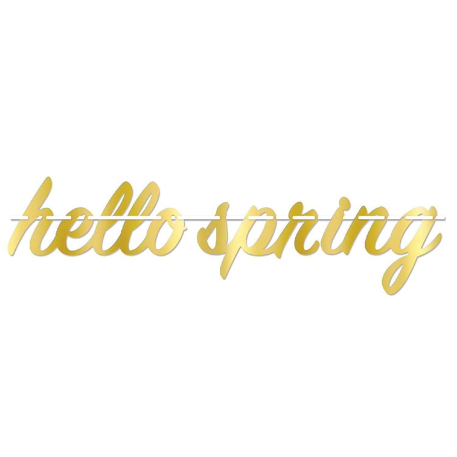 Beistle - Foil Hello Spring Streamer - 12 Pack