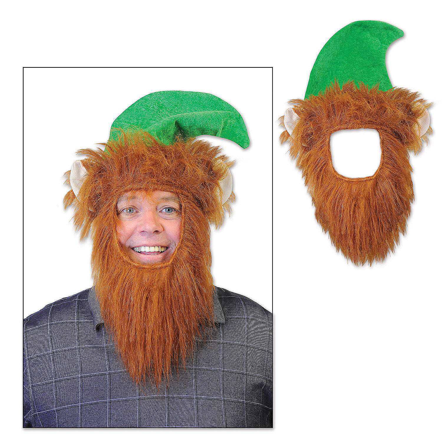 Beistle - Green Hat w/Beard - 12 Pack | Oriental Trading