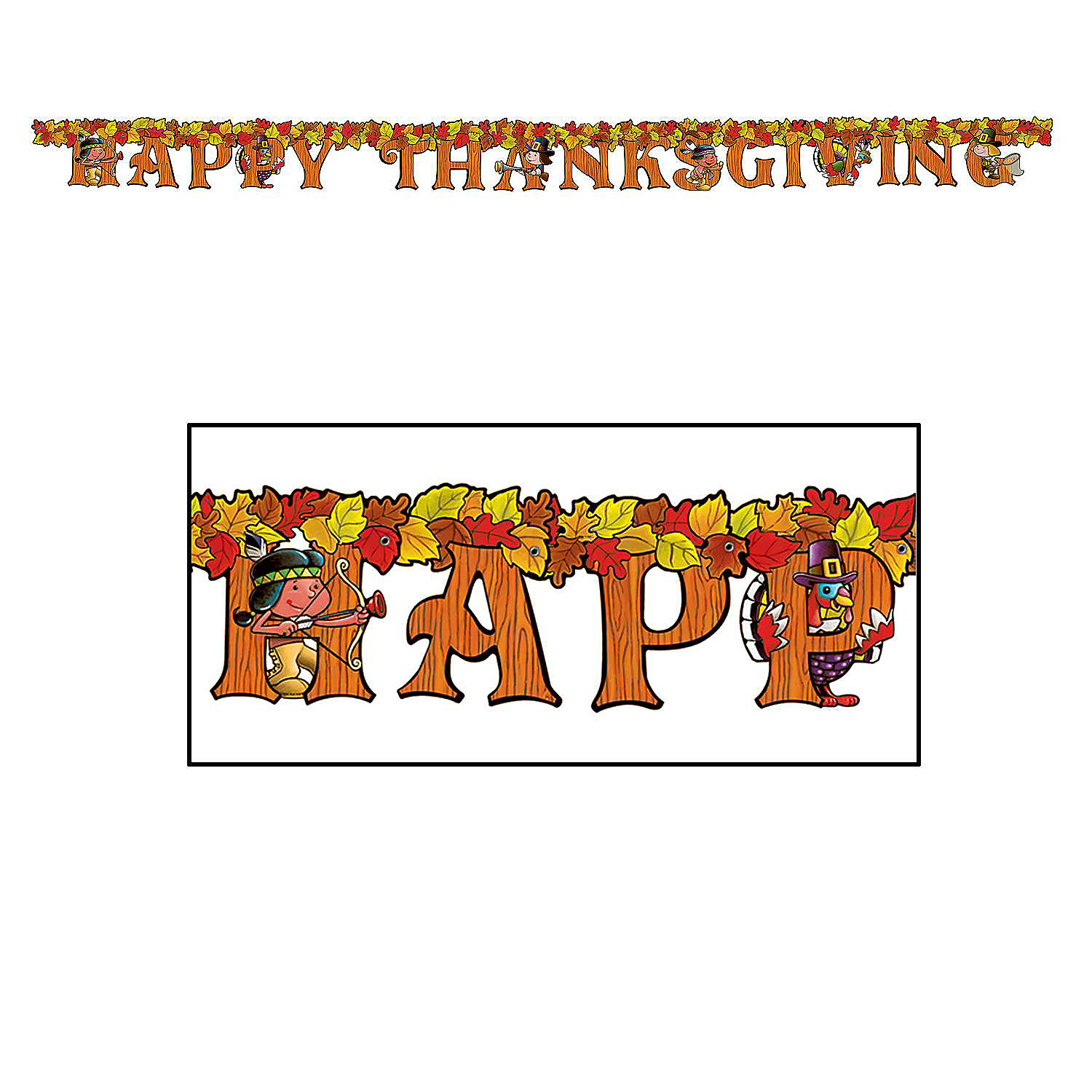 Beistle - Happy Thanksgiving Streamer - 12 Pack | Oriental Trading