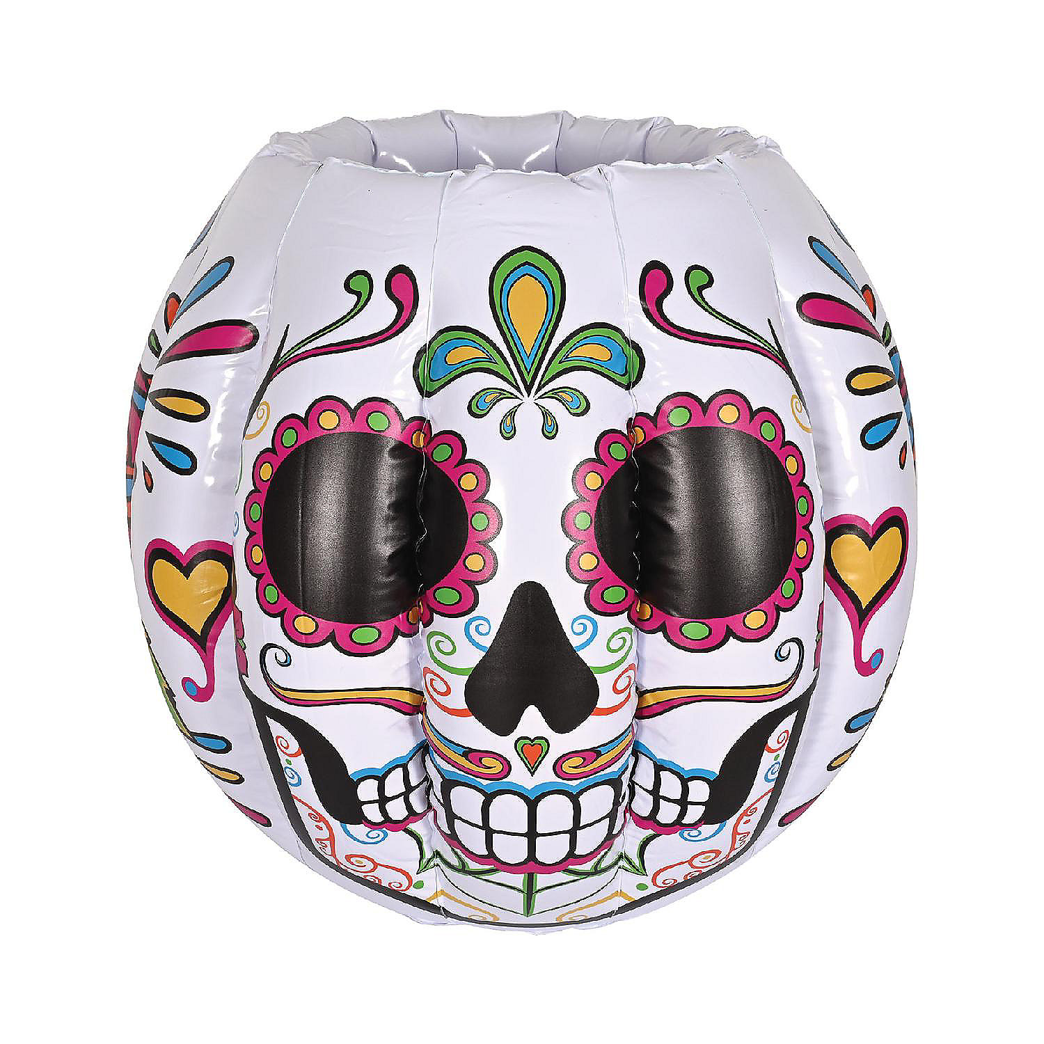 Beistle - Inflatable DOD Sugar Skull Cooler - 6 Pack | Oriental Trading