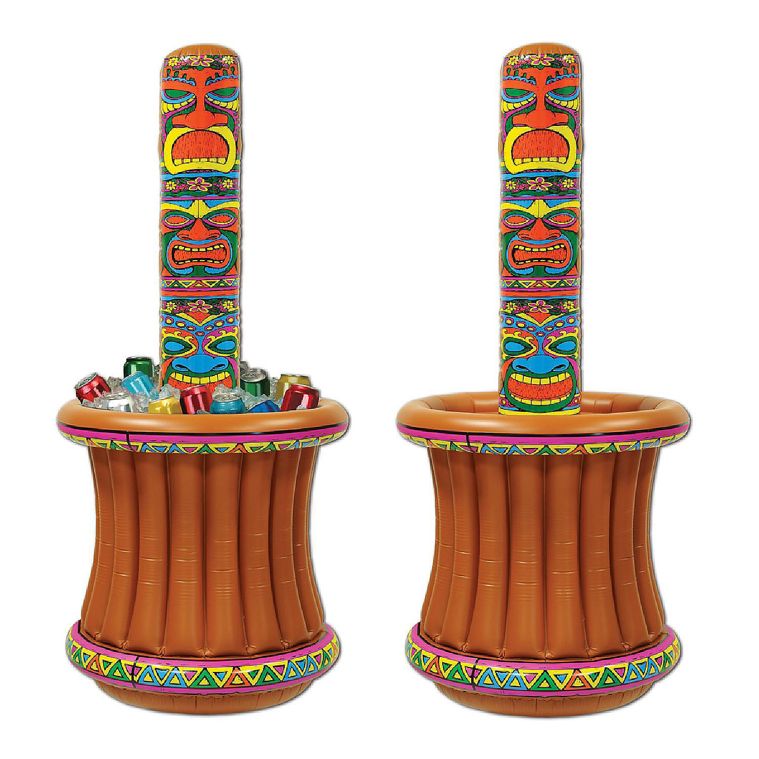 Beistle - Inflatable Tiki Totem Cooler - 6 Pack | Oriental Trading