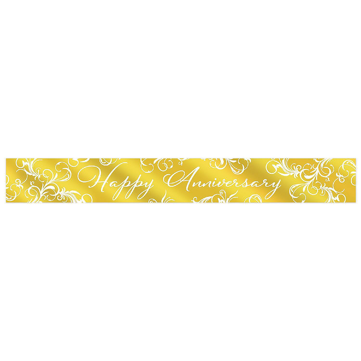 Beistle - Metallic Happy Anniversary Banner - 12 Pack | Oriental Trading
