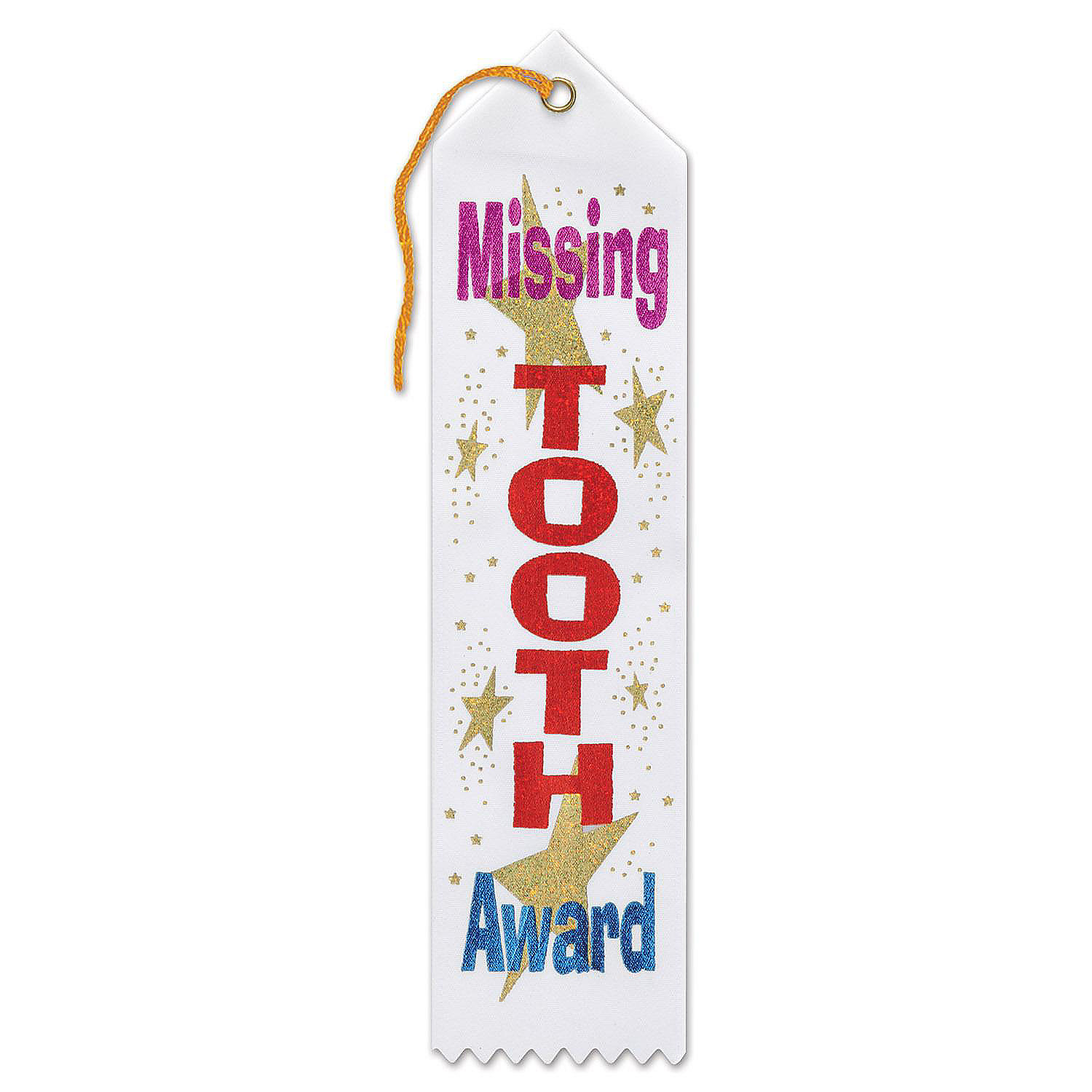 Beistle - Missing Tooth Award Ribbon - 6 Pack | Oriental Trading