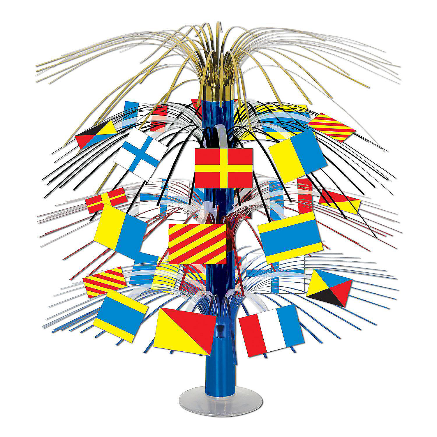 Beistle - Nautical Flag Cascade Centerpiece - 6 Pack | Oriental Trading