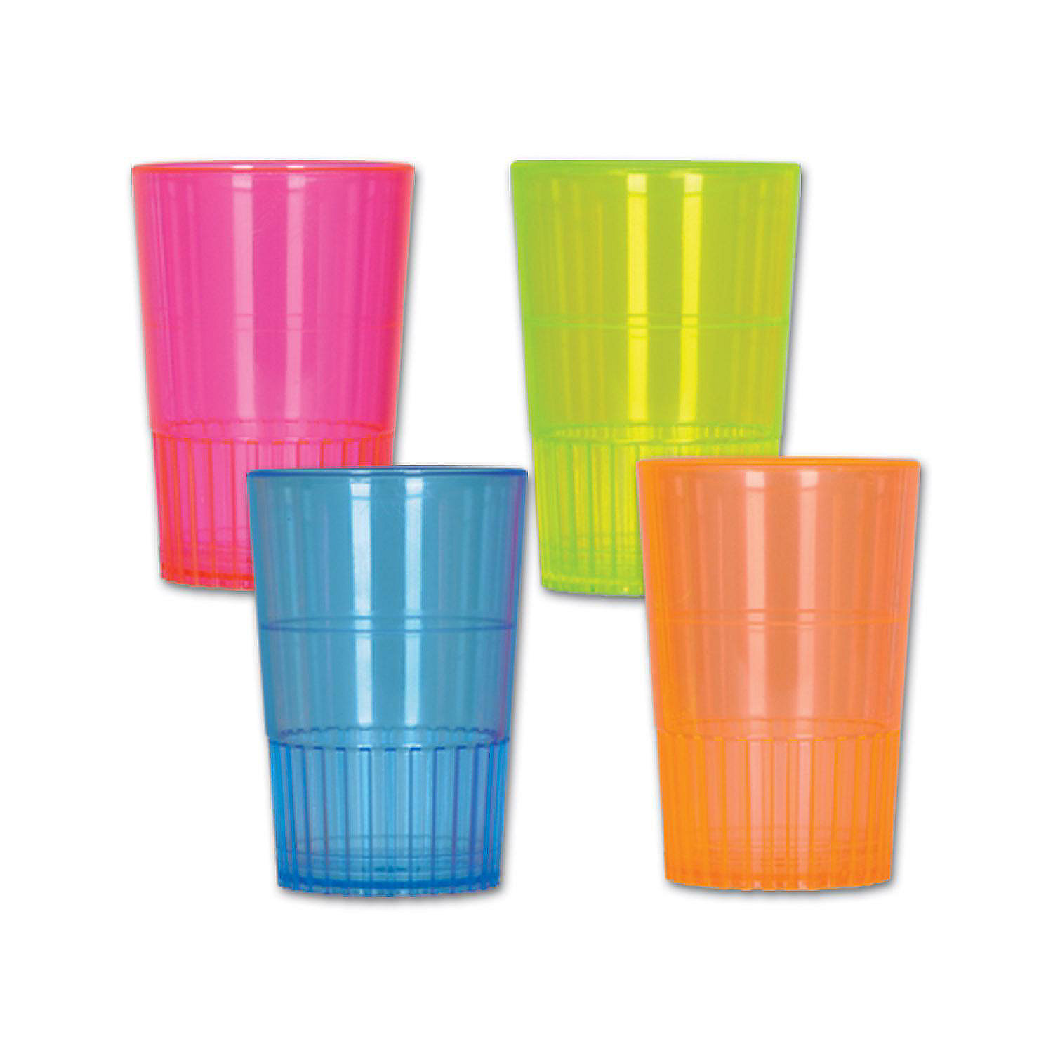 Beistle - Neon Shot Glasses - 12 Pack | Oriental Trading