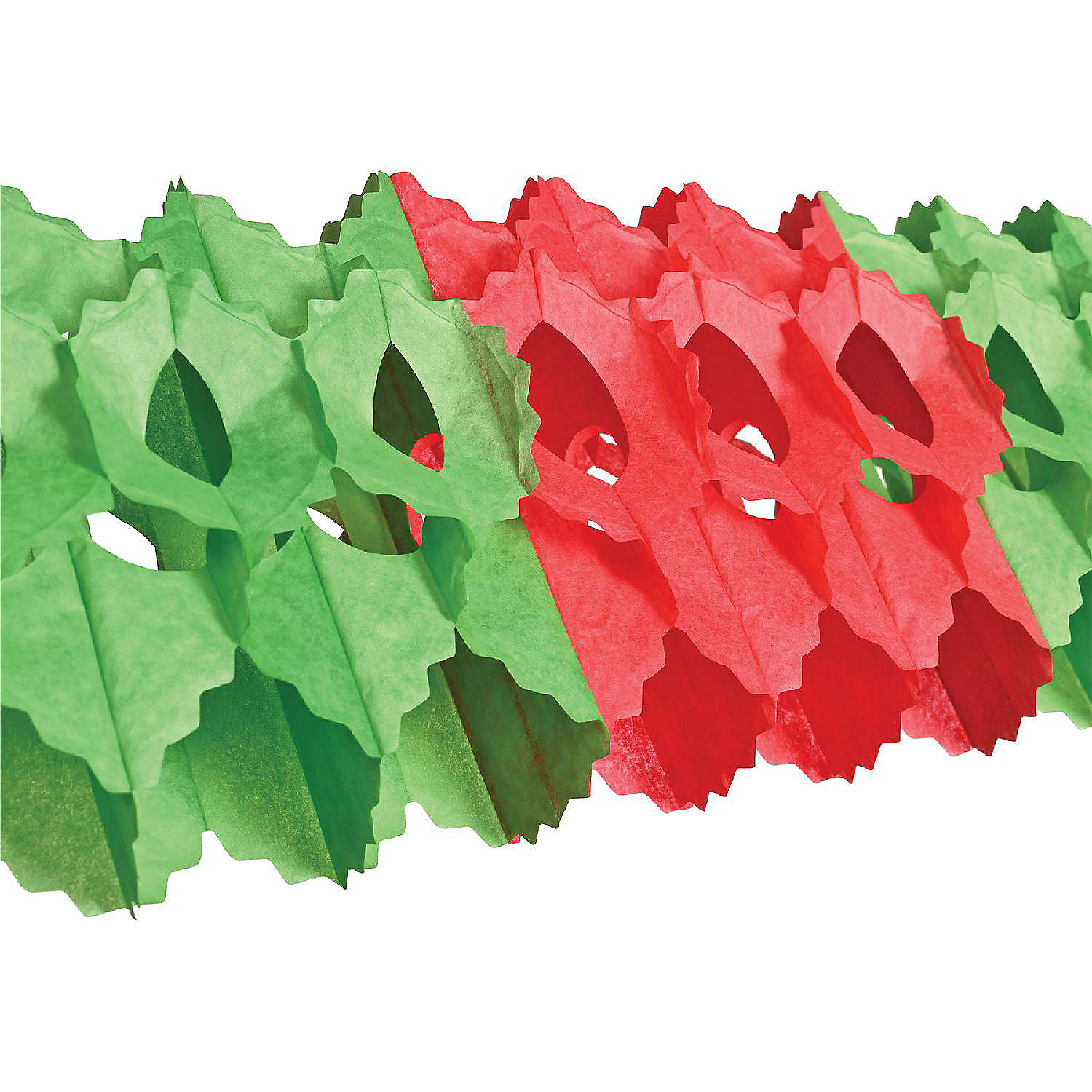 Beistle - Pkgd Arcade Garland - Red and Green - 12 Pack