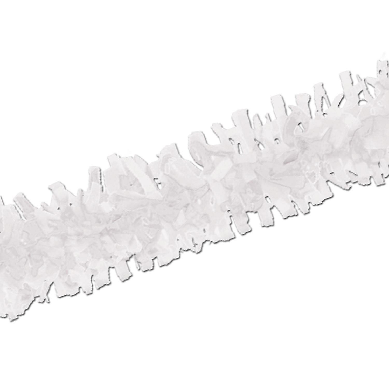 Beistle - Pkgd Tissue Festooning - White - 12 Pack | Oriental Trading