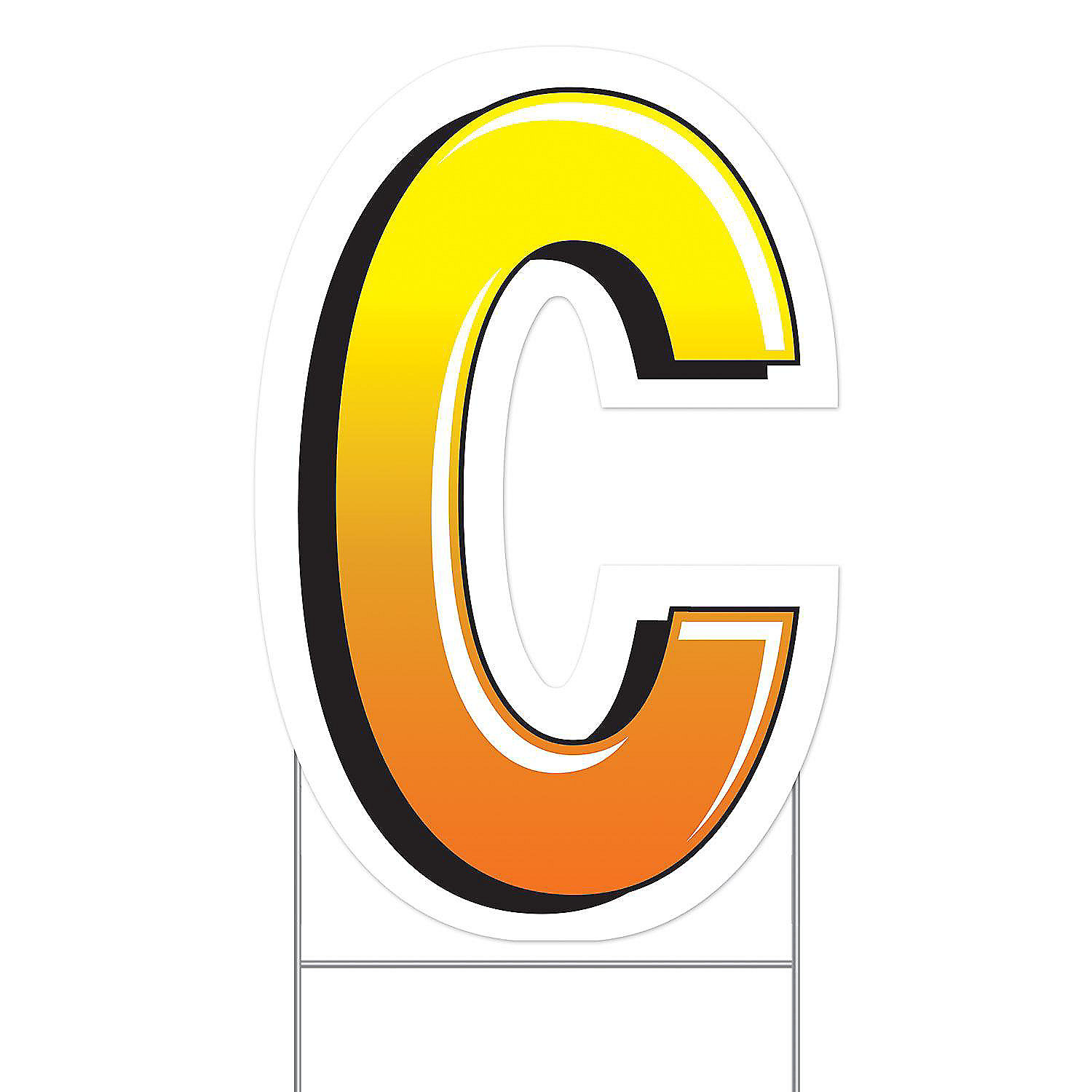 Beistle - Plastic "C" Yard Sign - 3 Pack | Oriental Trading