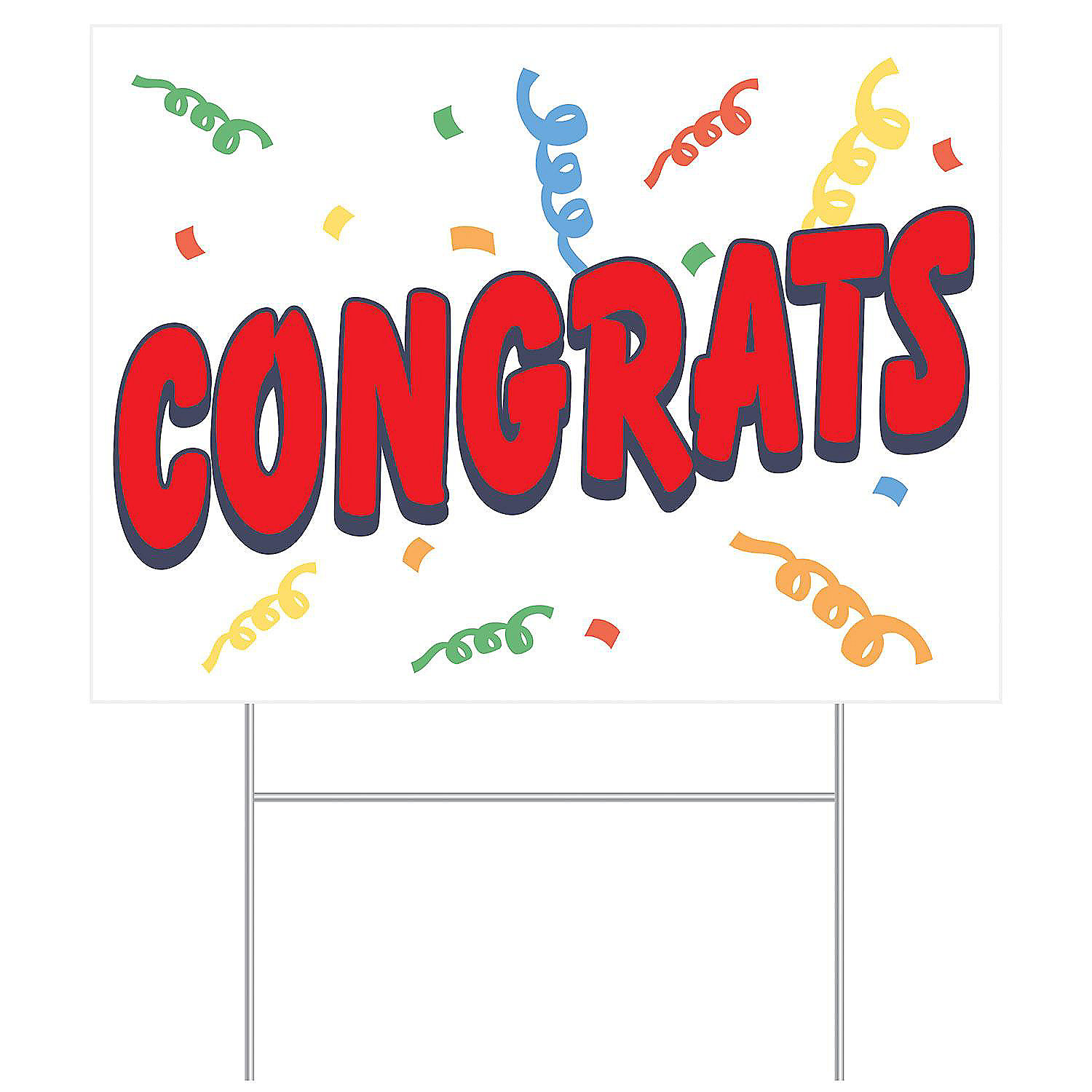 Beistle - Plastic Congrats Yard Sign - 6 Pack | Oriental Trading