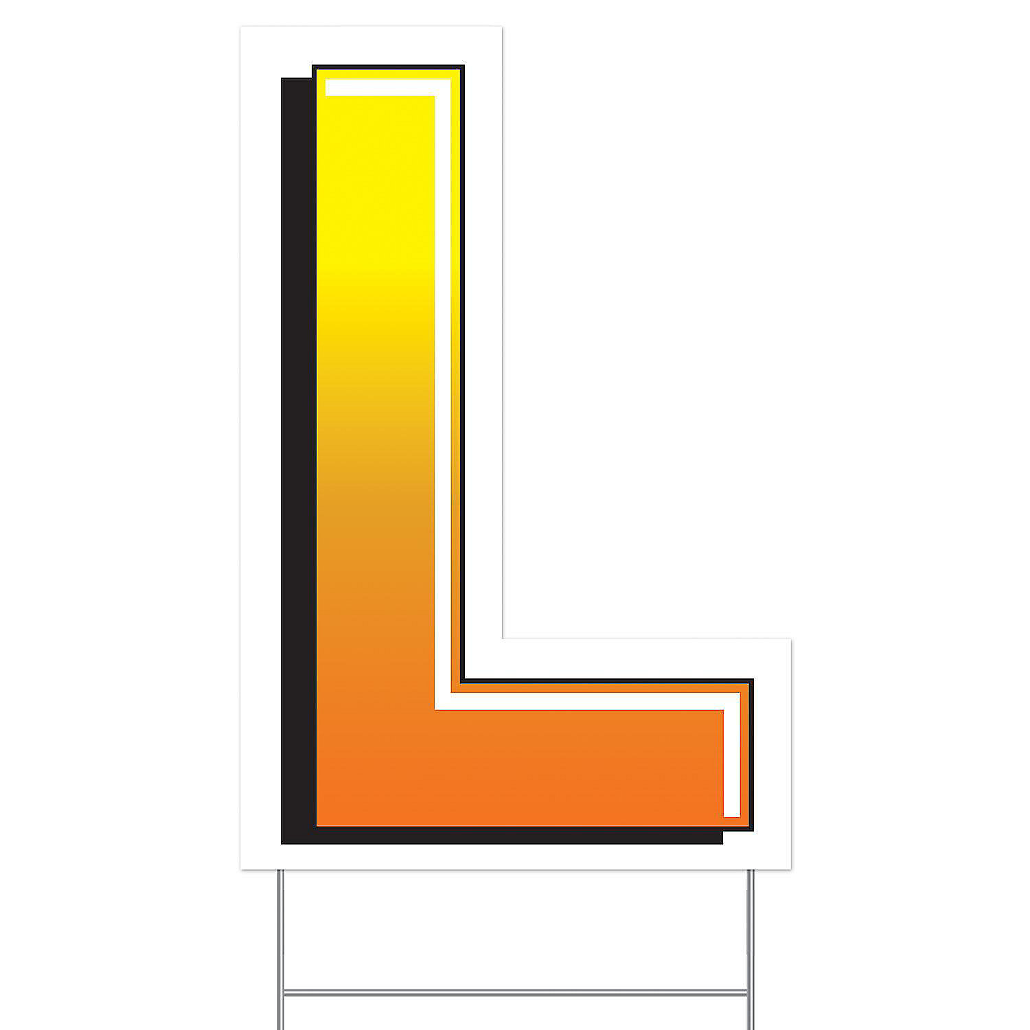 Beistle - Plastic "L" Yard Sign - 3 Pack