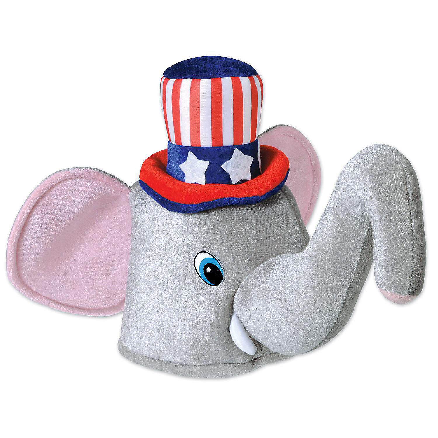 Beistle - Plush Patriotic Elephant Hat - 6 Pack | Oriental Trading