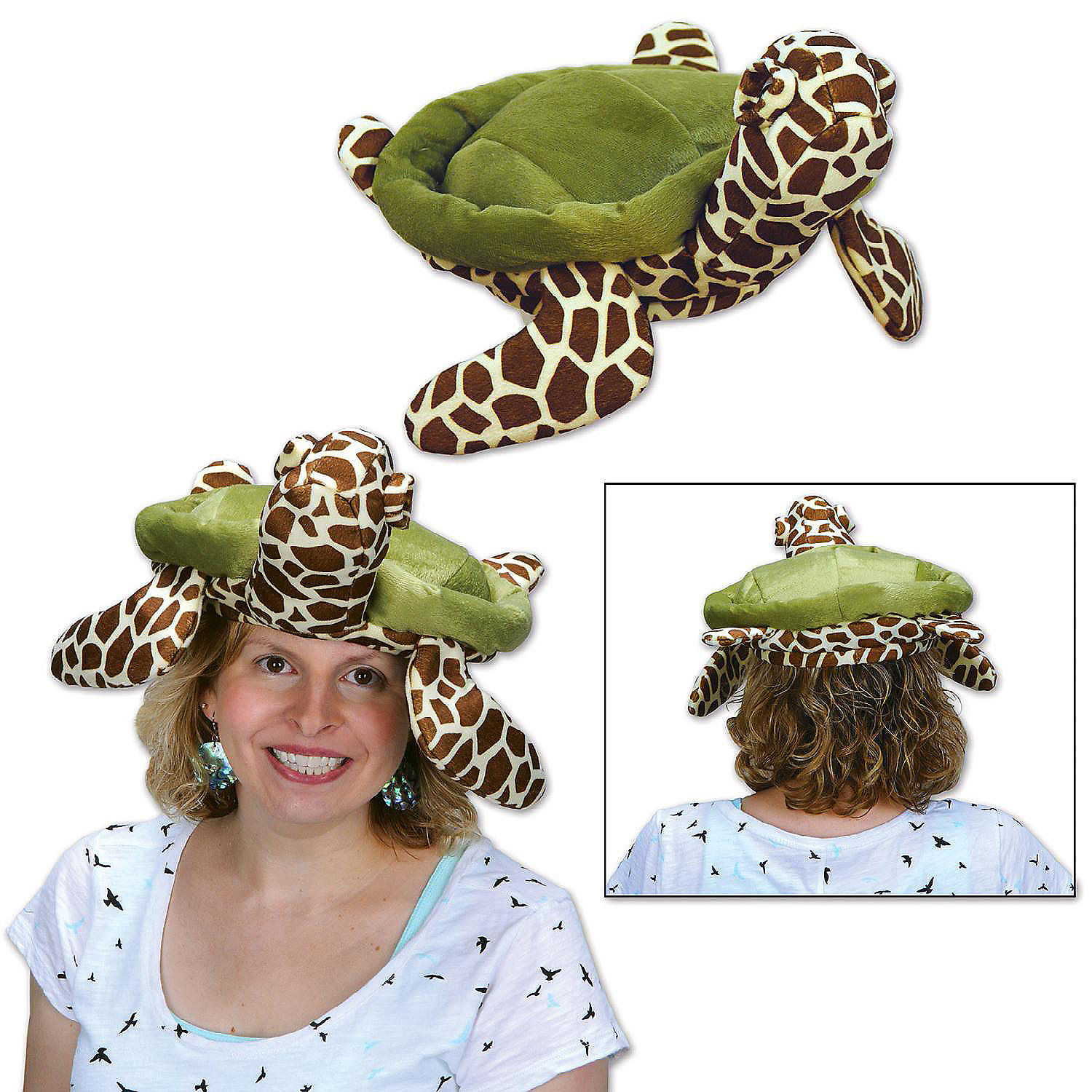 Beistle - Plush Sea Turtle Hat - 6 Pack | Oriental Trading