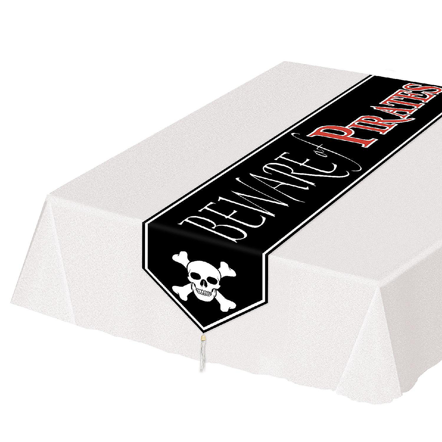Beistle - Printed Beware Of Pirates Table Runner - 12 Pack | Oriental ...