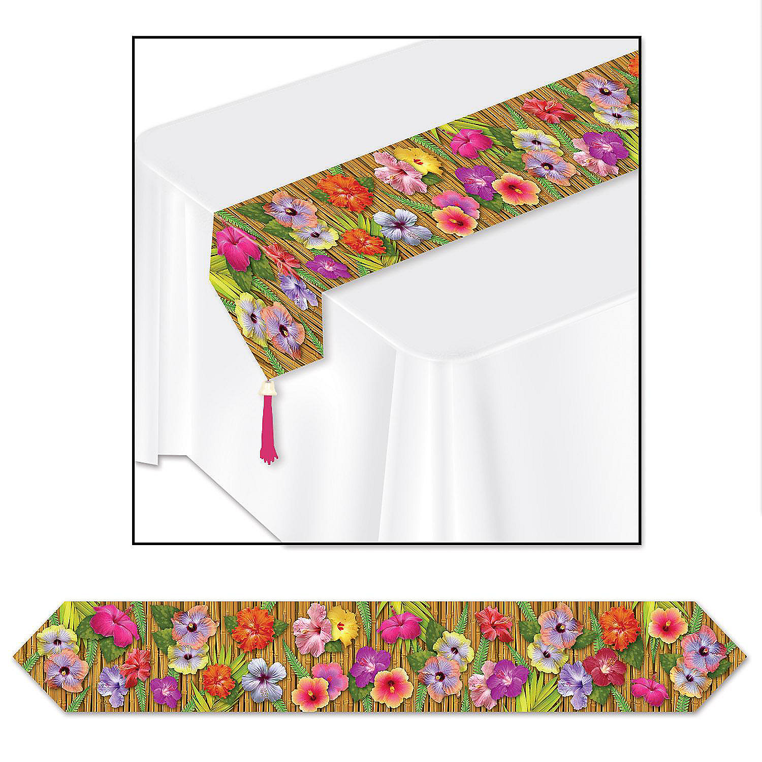 Beistle - Printed Luau Table Runner - 12 Pack | Oriental Trading