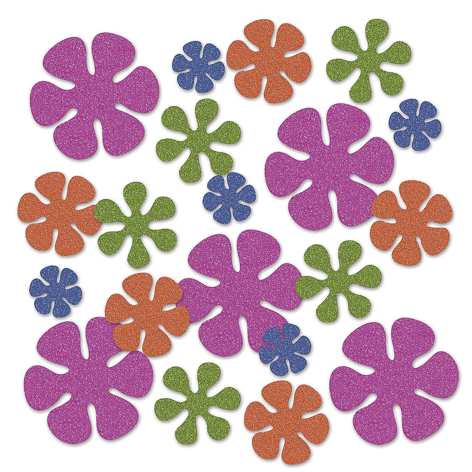 Beistle - Retro Flower Deluxe Sparkle Confetti - 12 Pack | Oriental Trading