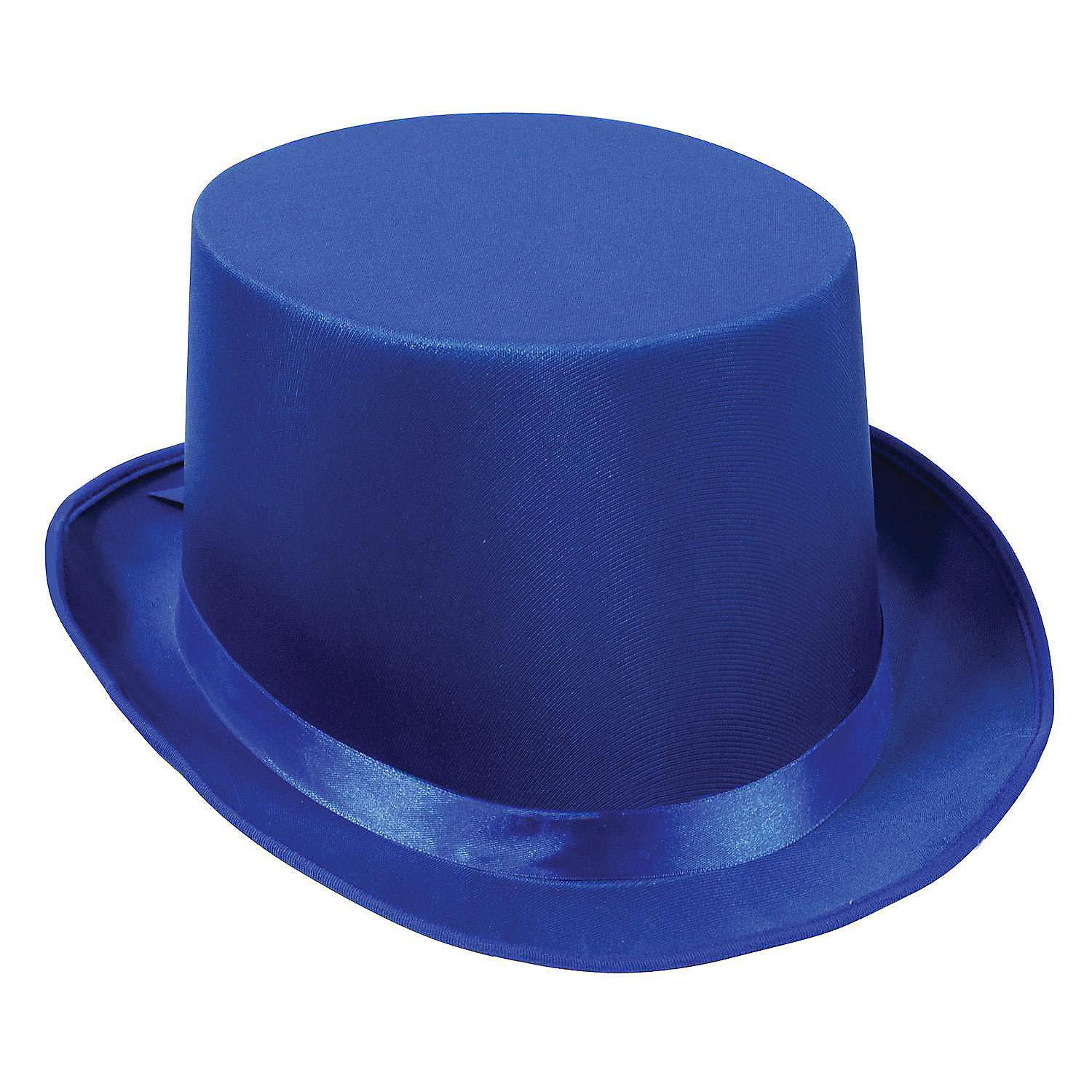 Beistle - Satin Sleek Top Hat - Blue - 6 Pack | Oriental Trading