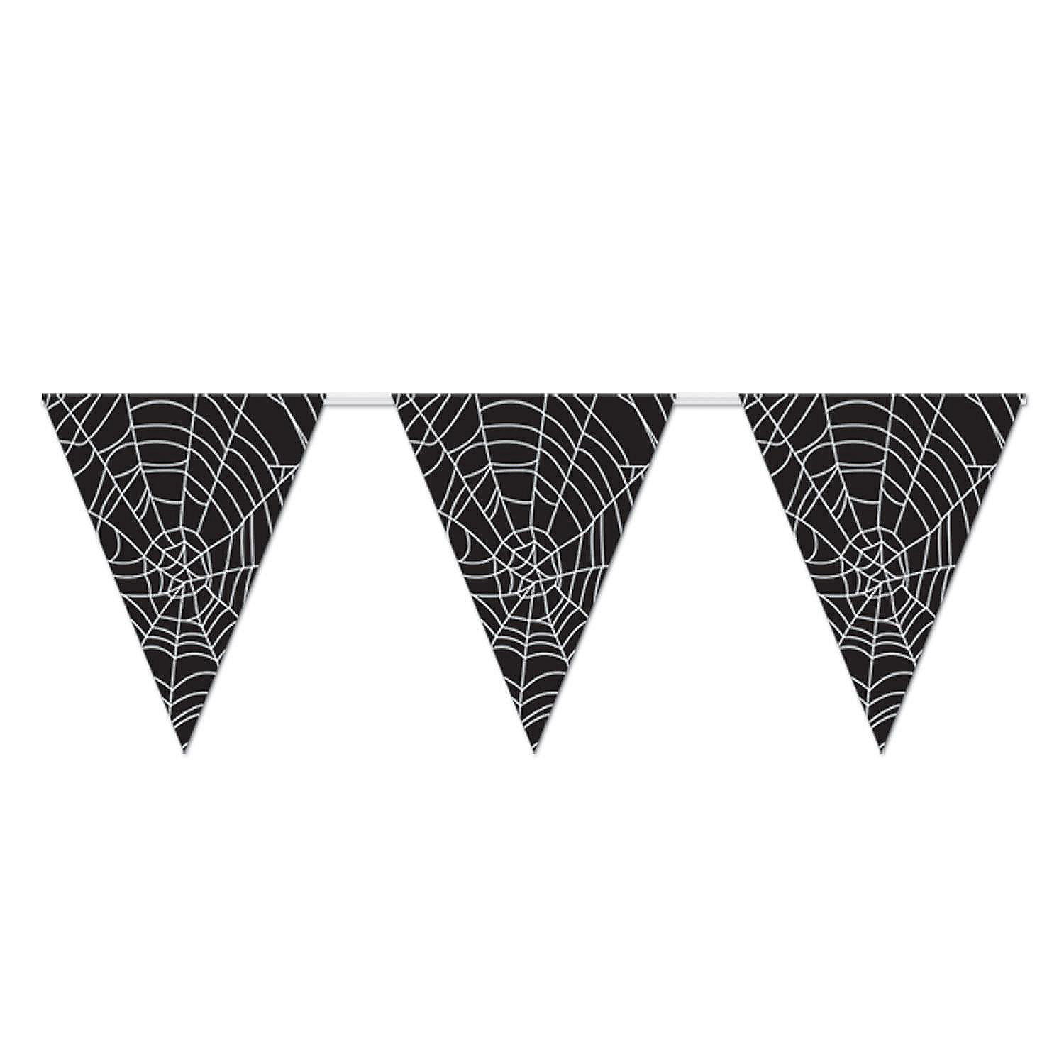 Beistle - Spider Web Pennant Banner - 12 Pack | Oriental Trading