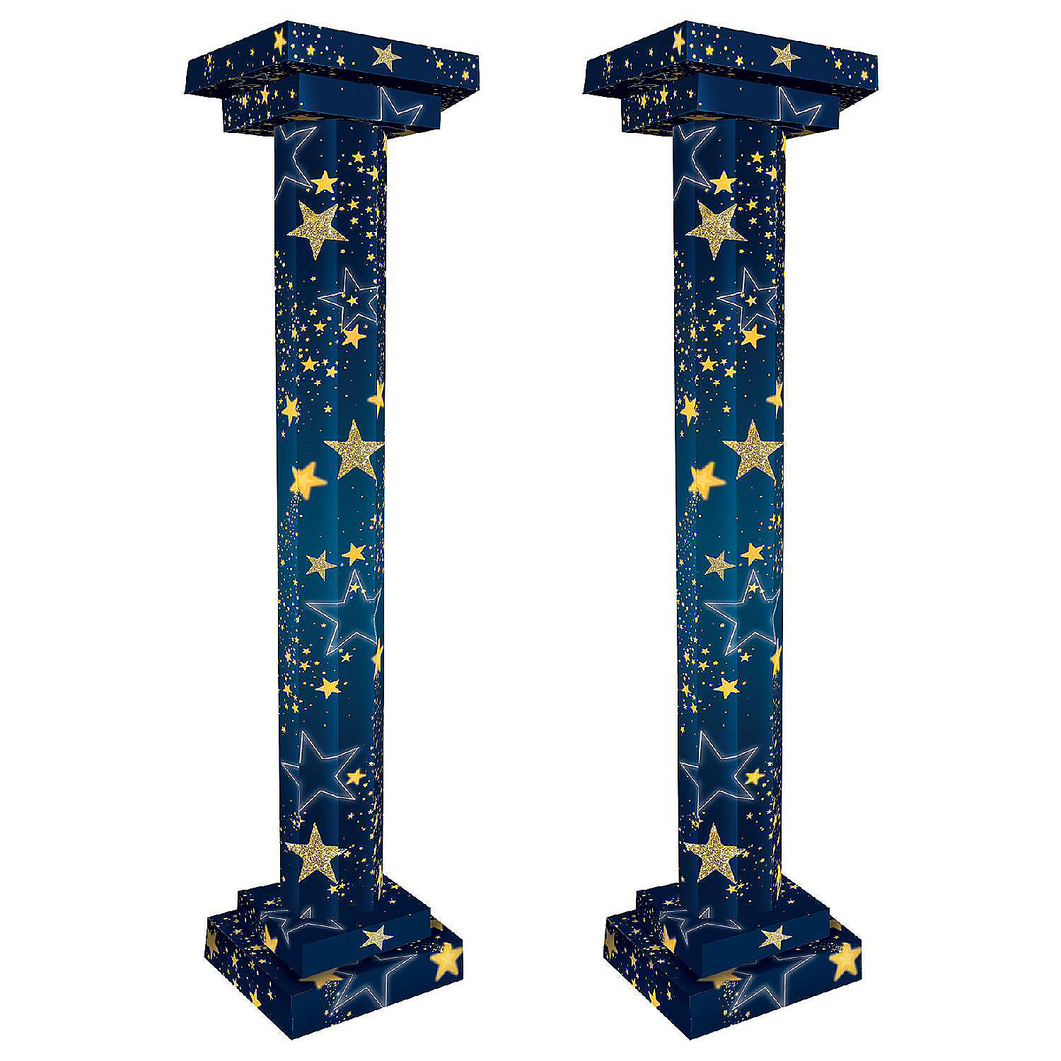 Beistle - Starry Night 3-D Tall Column Props - 1 Pack | Oriental Trading