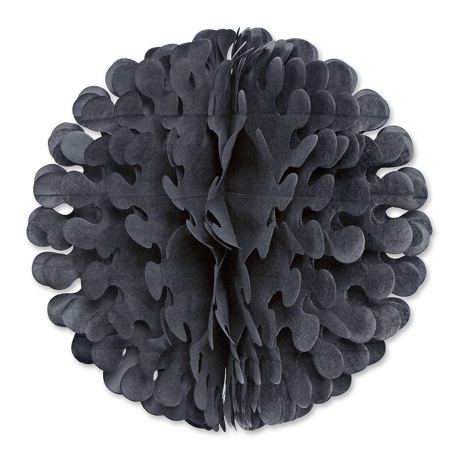 Beistle - Tissue Flutter Ball - Black - 12 Pack 19" | Oriental Trading