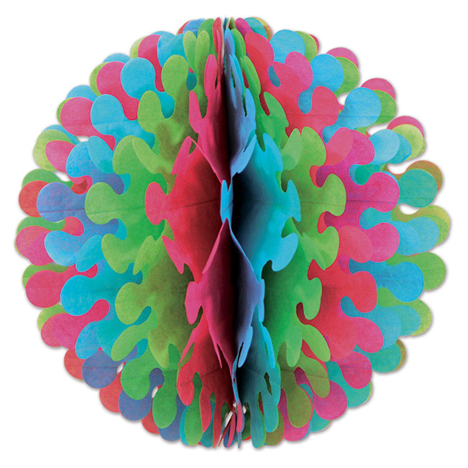 Beistle - Tissue Flutter Ball - Multicolor - 12 Pack
