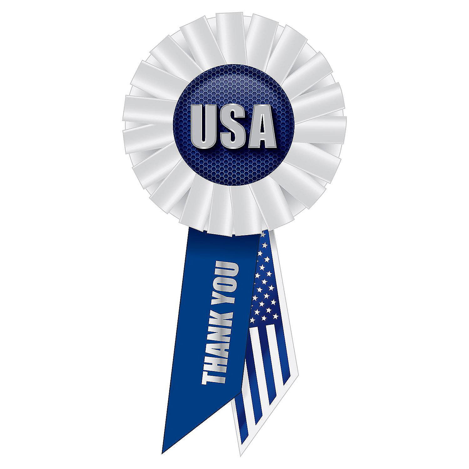 Beistle - USA Rosette - Blue - 6 Pack | Oriental Trading