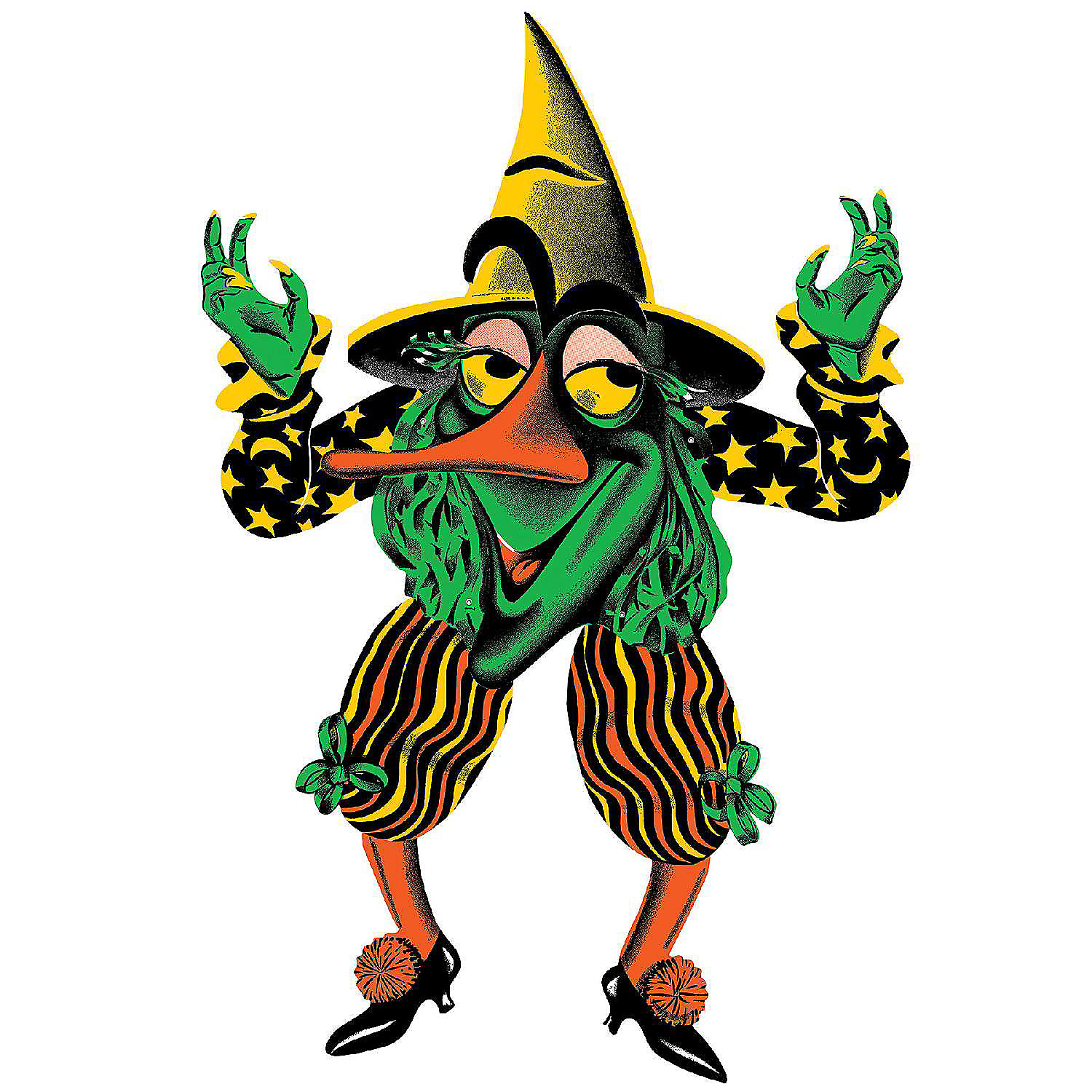 Beistle - Vintage Halloween Jointed Witch Goblin - 12 Pack | Oriental ...