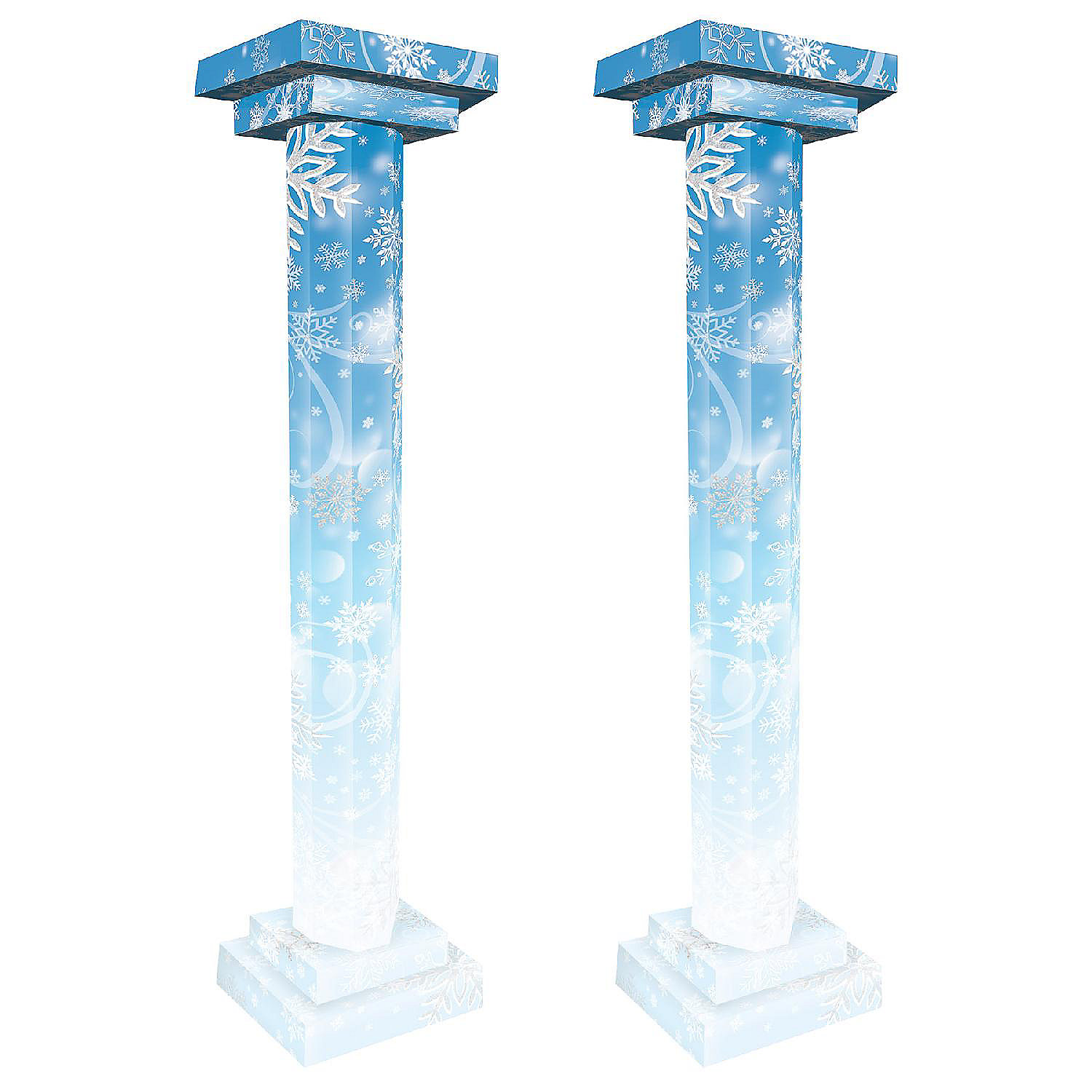 Beistle - Winter Wonderland 3-D Tall Column Props - 1 Pack | Oriental ...