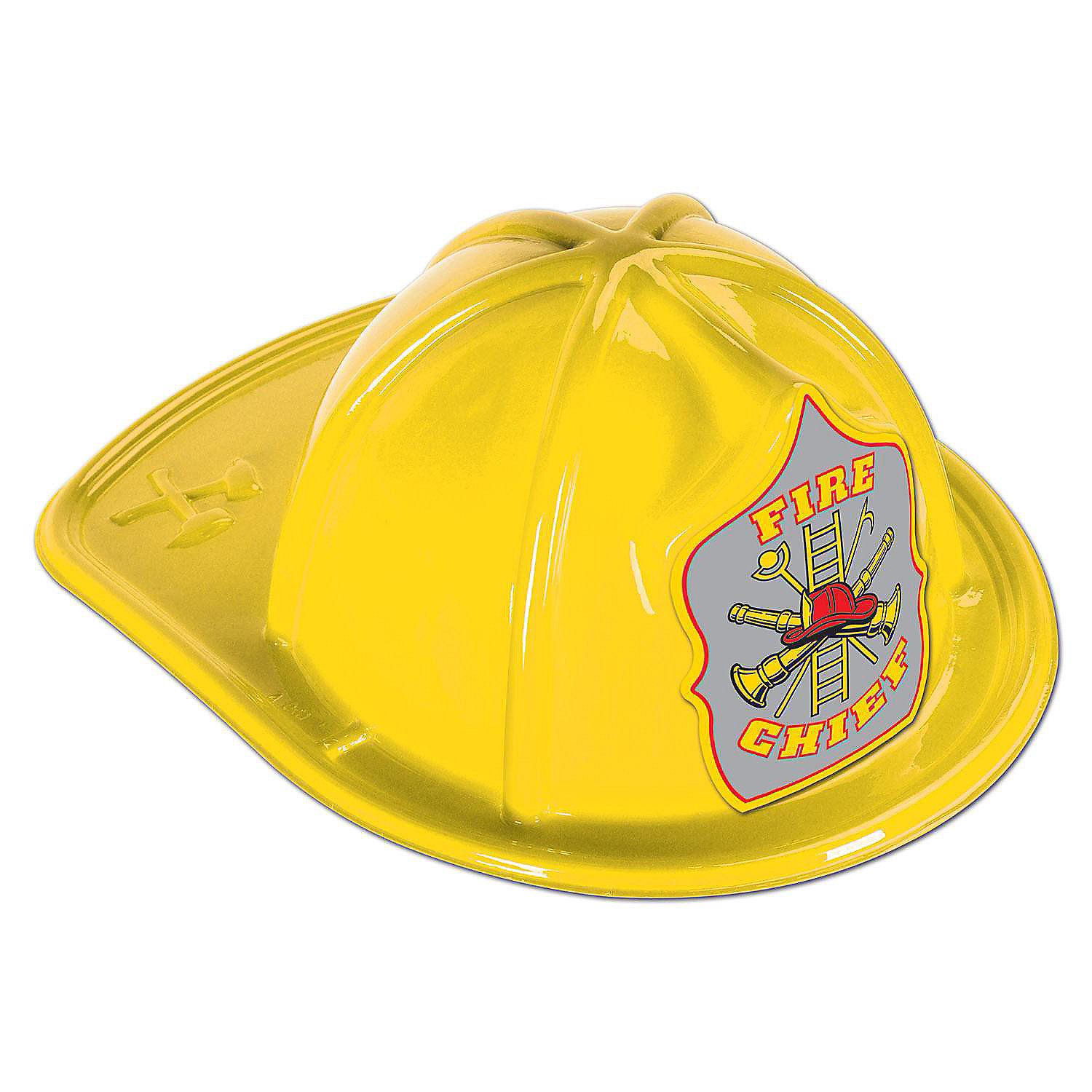 Beistle - Yellow Plastic Fire Chief Hat - 48 Pack | Oriental Trading