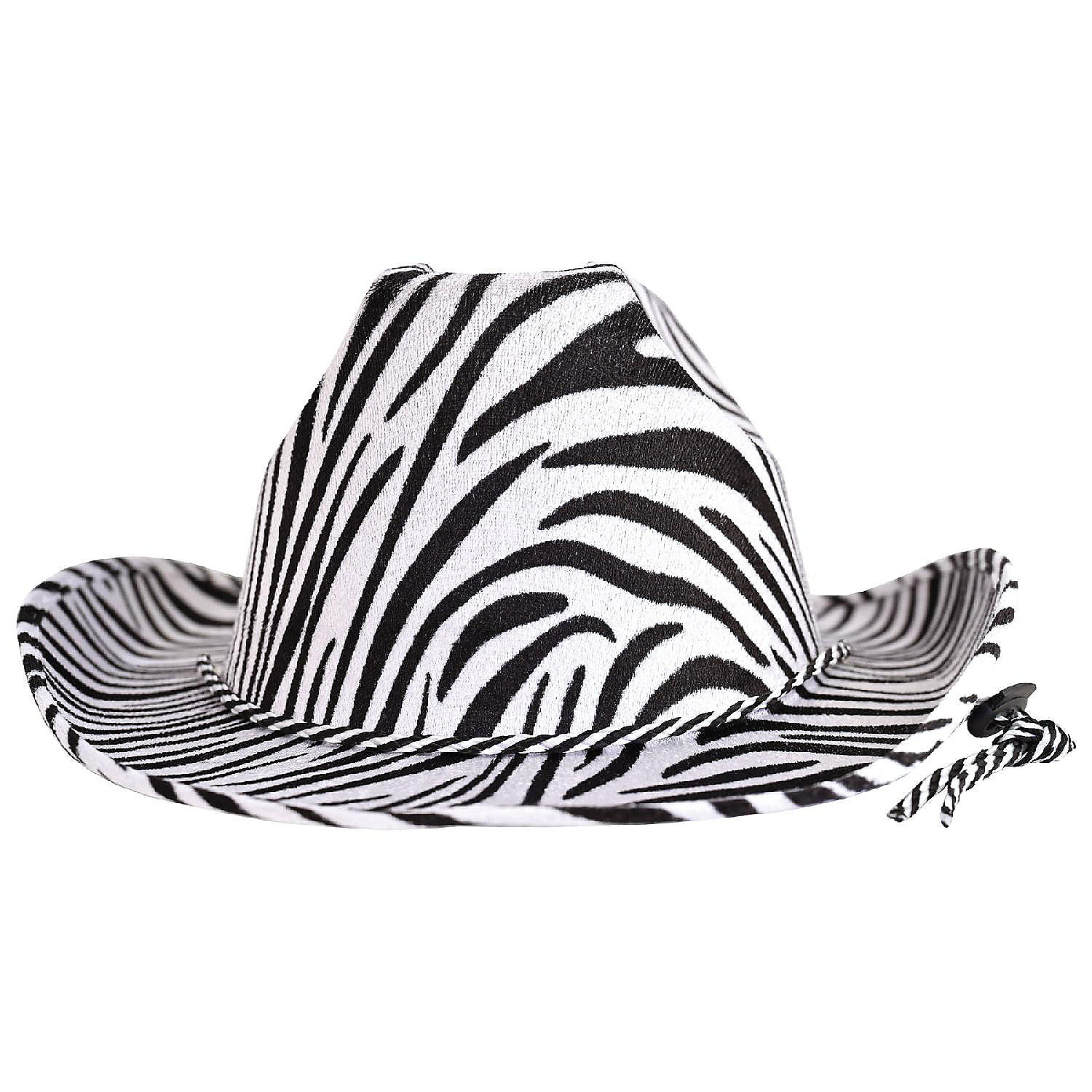 Beistle - Zebra Print Cowboy Hat - 6 Pack | Oriental Trading