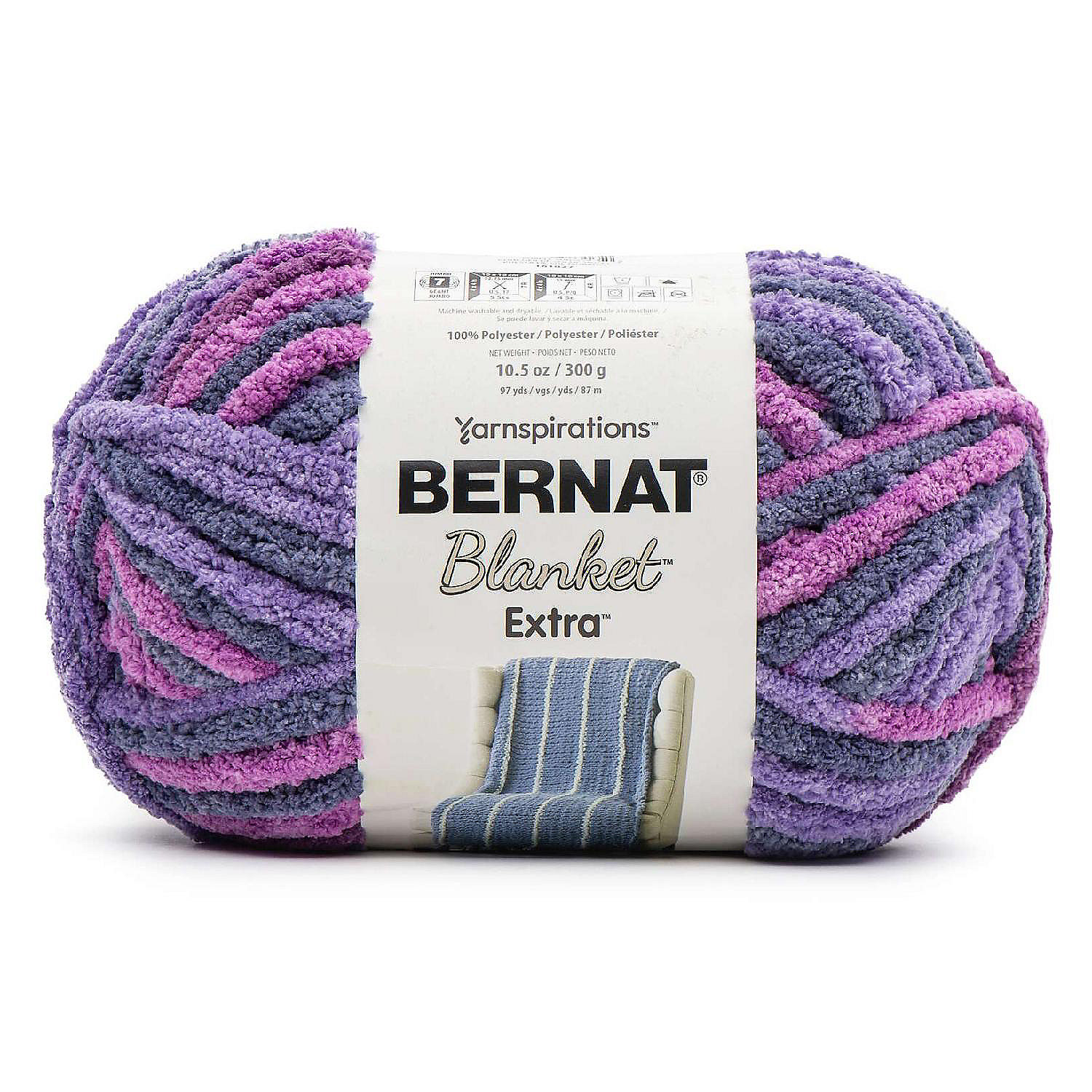 Bernat Blanket Extra Yarn-Purple Sunset | Oriental Trading