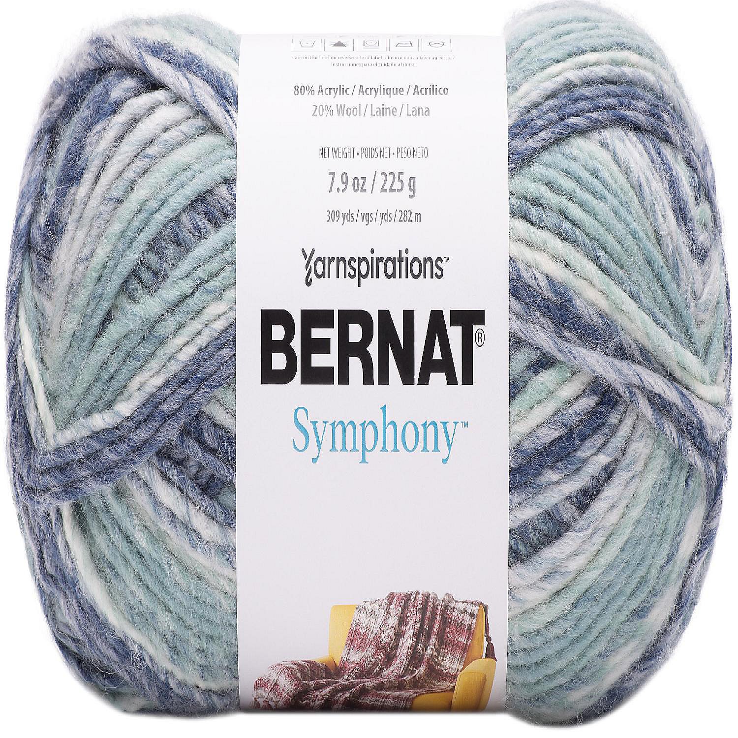 Bernat Symphony Yarn-Sea Spray