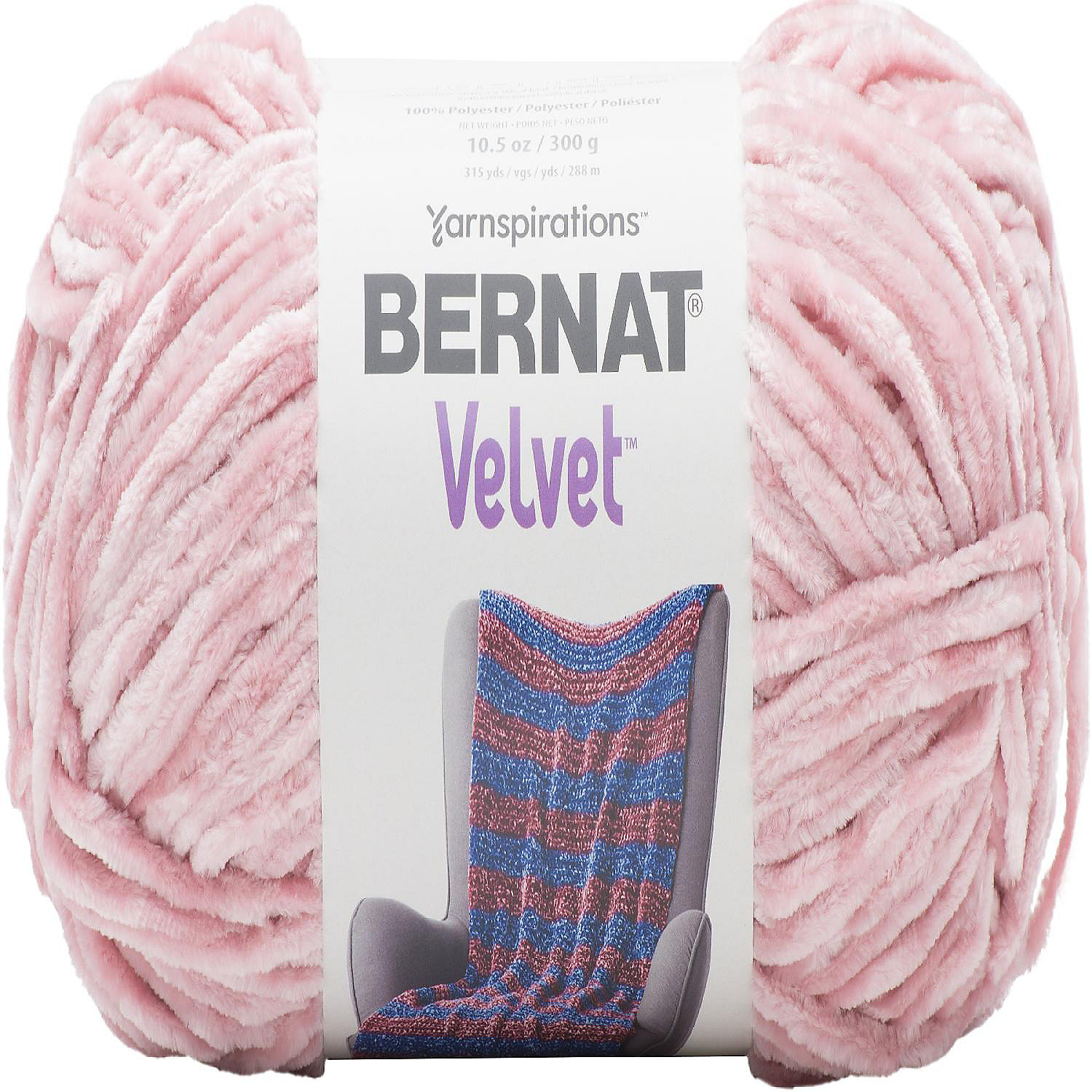 Bernat Velvet Yarn-Quiet Pink | Oriental Trading