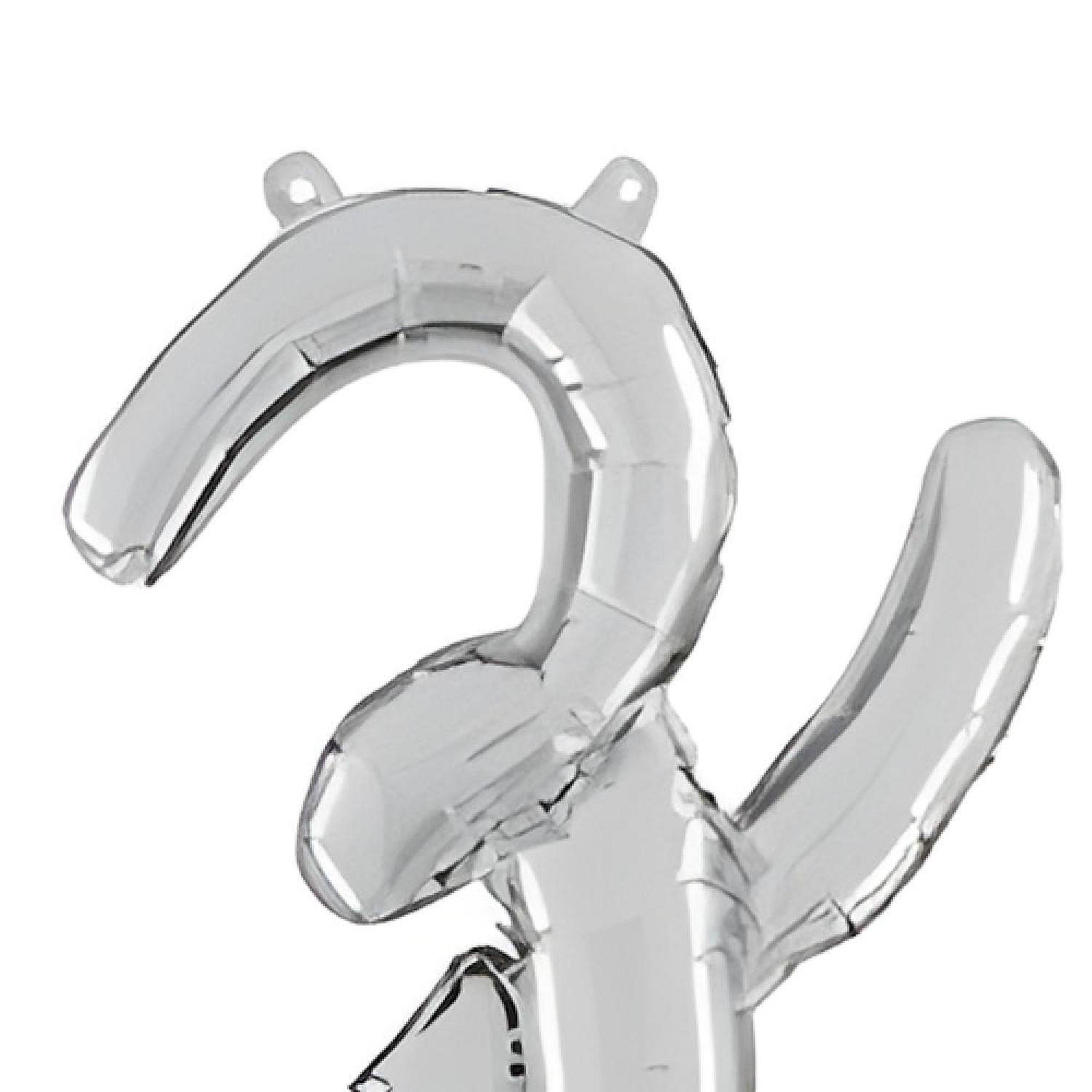 Betallic - 14" - Silver Foil Script Letter z Balloon