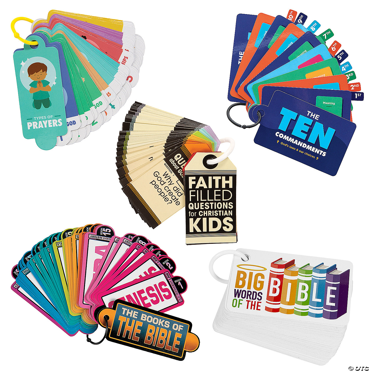Bible Flash Card Assortment Kit - 60 Pc.