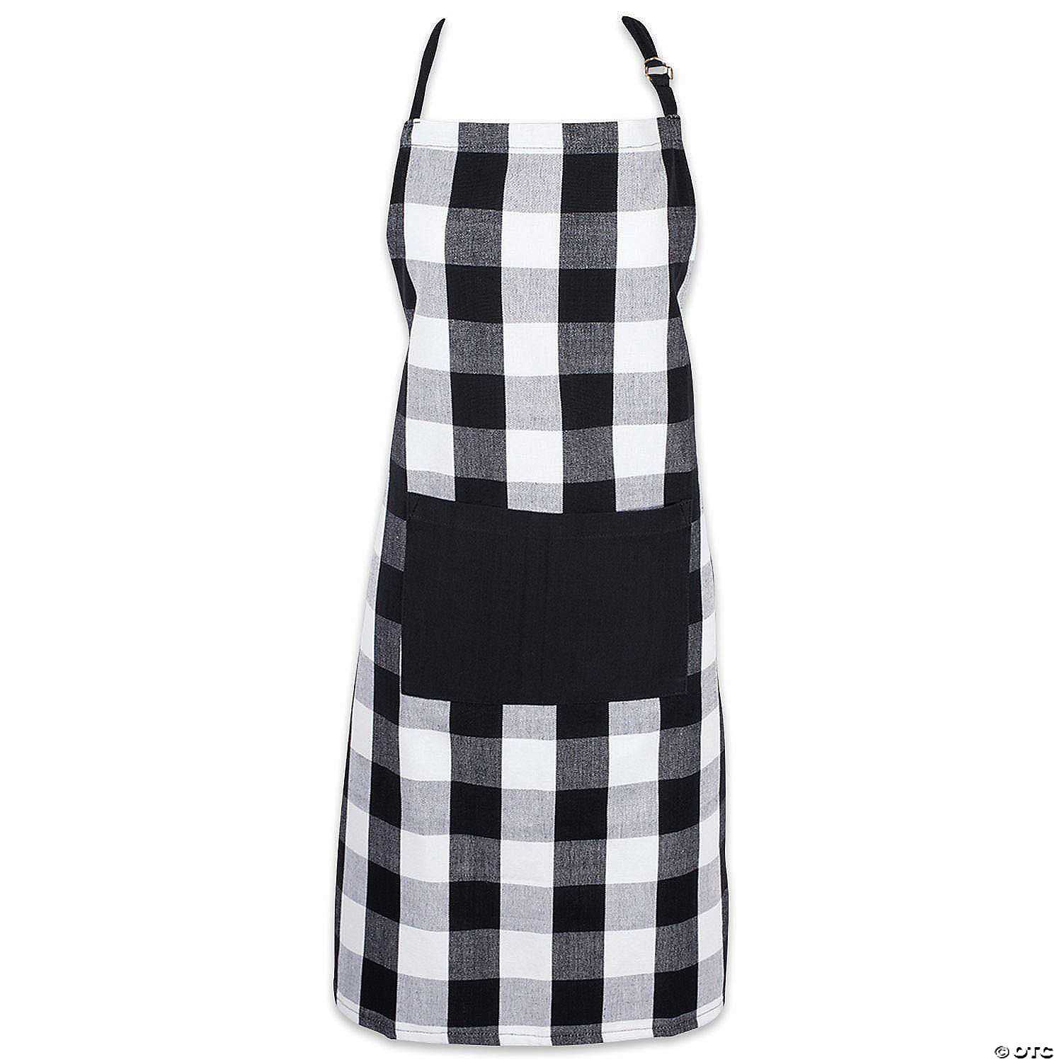Black Buffalo Check Chef Apron | Oriental Trading
