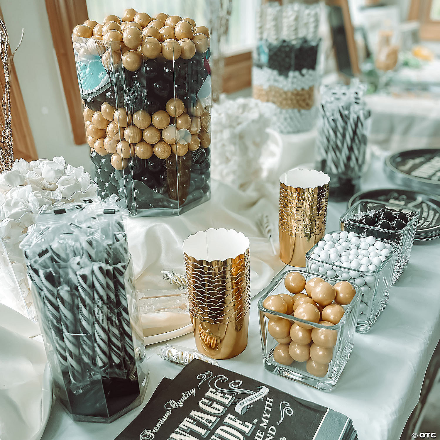 Black And Gold Candy Bar Ideas