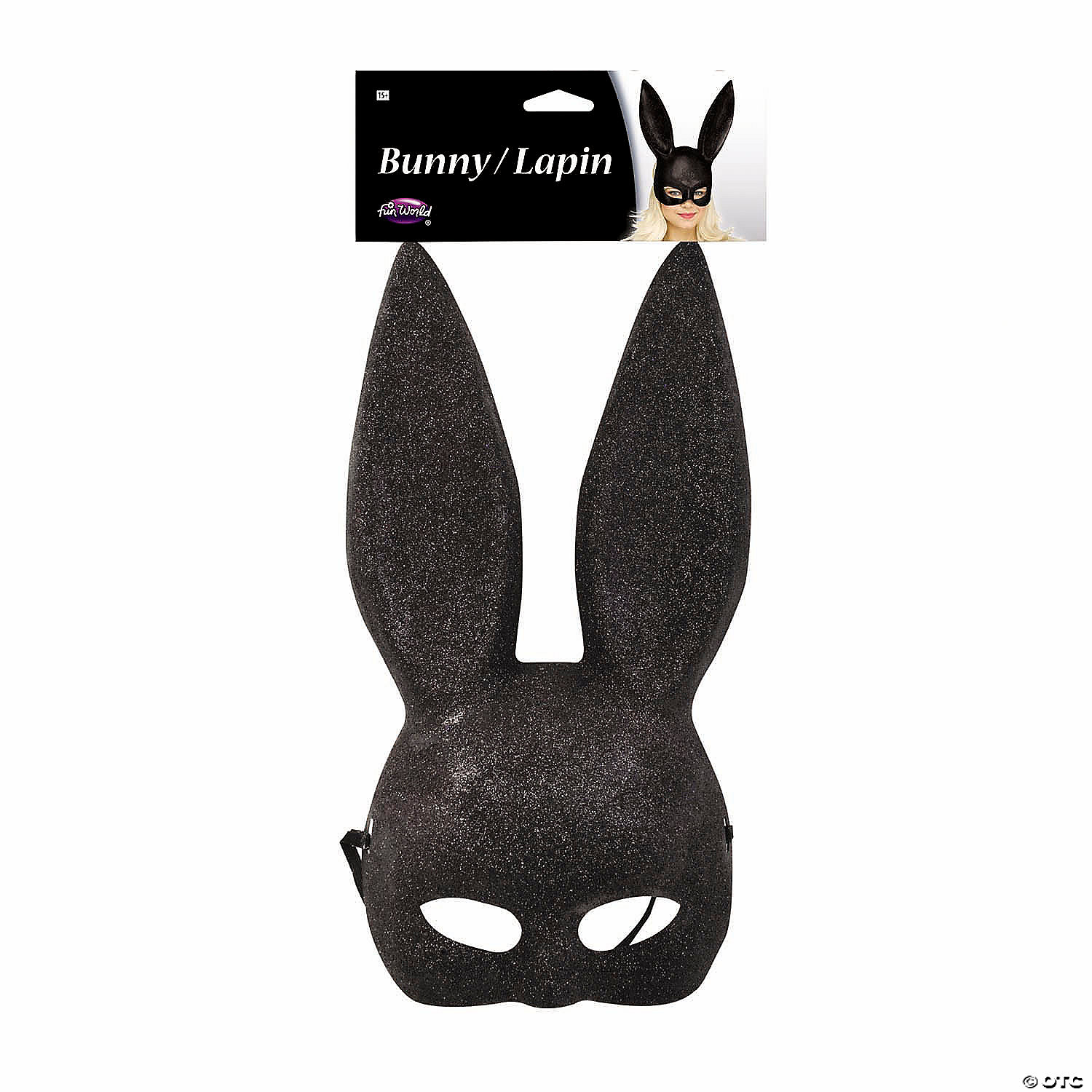 BLACK MATTE BUNNY MASK | Morris Costumes